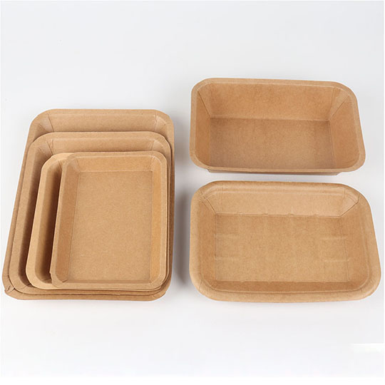 Square Kraft Paper Plate – Greenssy
